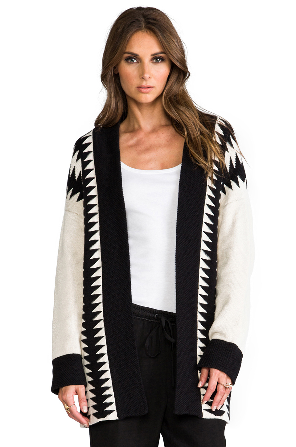 Lyst - Sanctuary Lodge Cardigan in White
