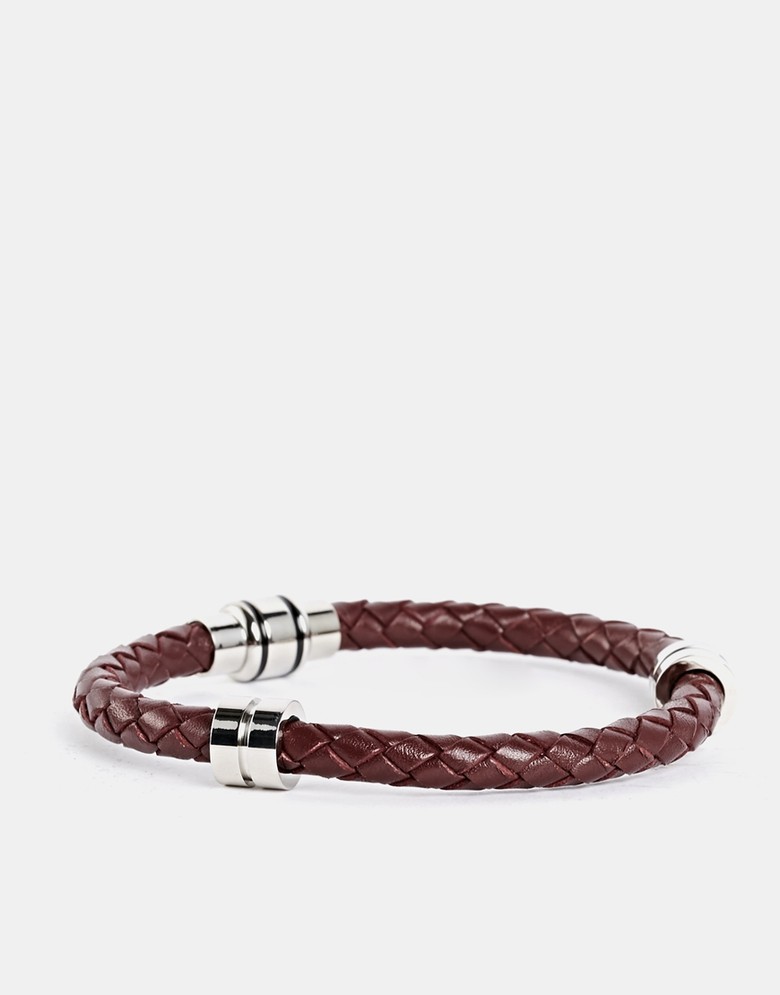 Lyst - Ted Baker Leather Wrap Bracelet in Brown for Men