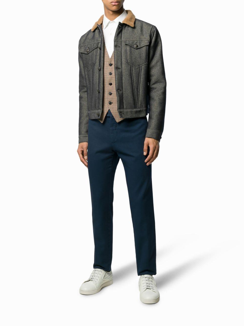 Tagliatore Straight Leg Trousers in Blue for Men - Lyst