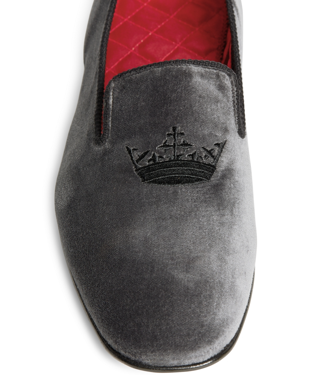 Brooks Brothers Peal & Co.® Crown Velvet Slippers in Gray for Men - Lyst