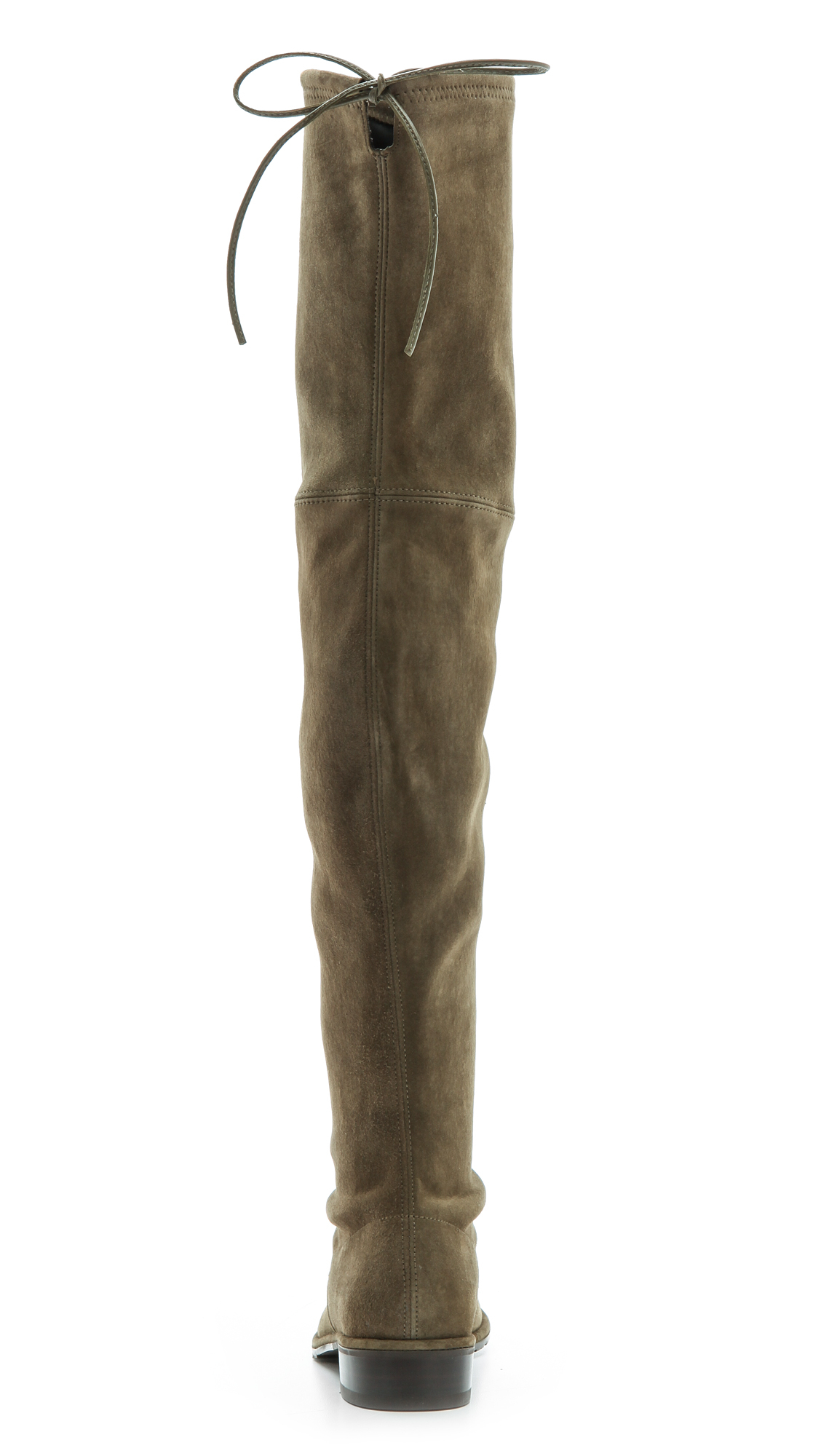 Stuart weitzman Lowland Thigh High Flat Boots - Loden in Green | Lyst