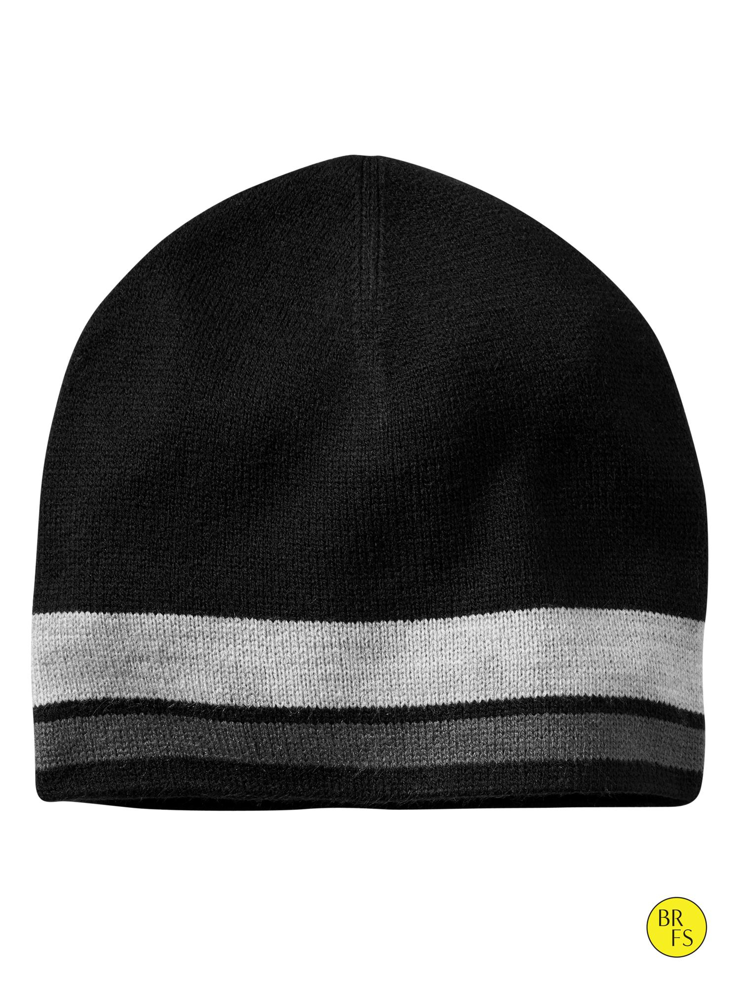 Banana republic Factory Stripe Beanie - Black Stripe in Black for Men ...