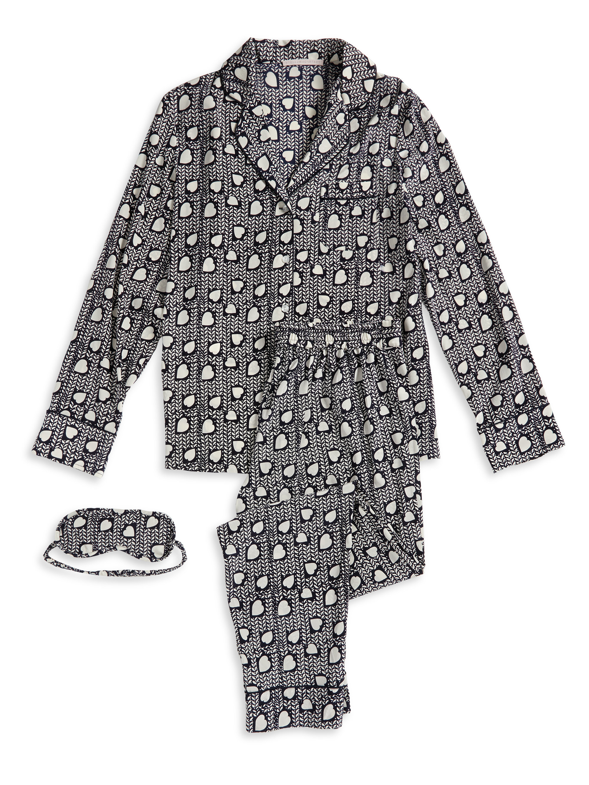 Lyst - Stella Mccartney Poppy Snoozing Stretch Silk Pajamas in White
