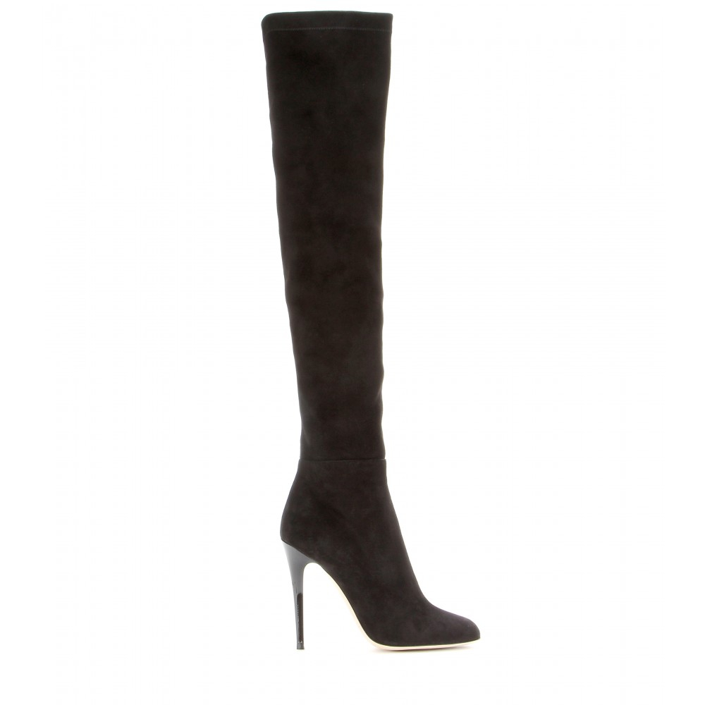 Lyst - Jimmy Choo Turner Suede Over-the-knee Boots in Black