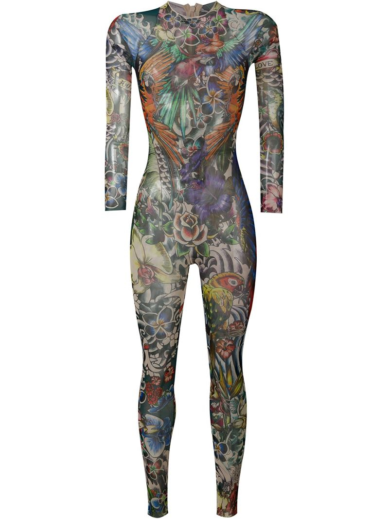Dsquared² Tattoo Print Bodysuit in Multicolor | Lyst