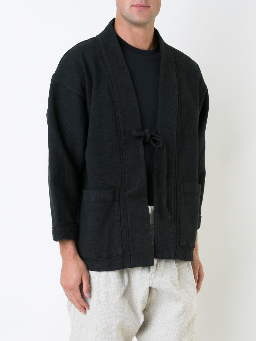 Lyst - Snow Peak Haori Cropped Sleeve Jacket in Black for Men