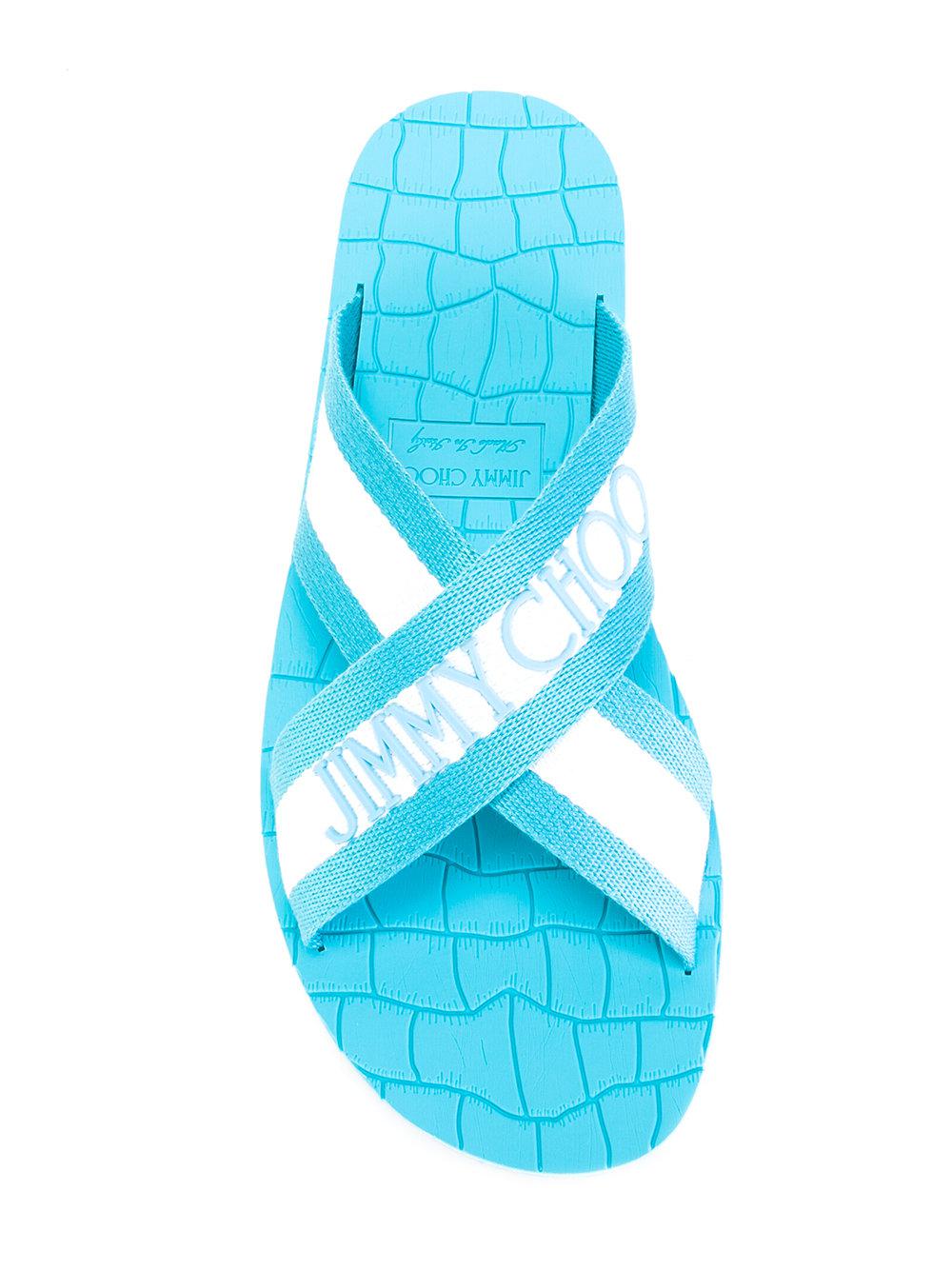 Lyst - Jimmy Choo Clive Flip-flops in Blue