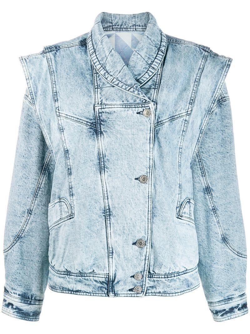Isabel Marant Oversized Denim Jacket in Blue - Lyst