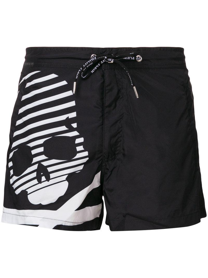 Lyst - Philipp Plein Move Swim Shorts in Black for Men