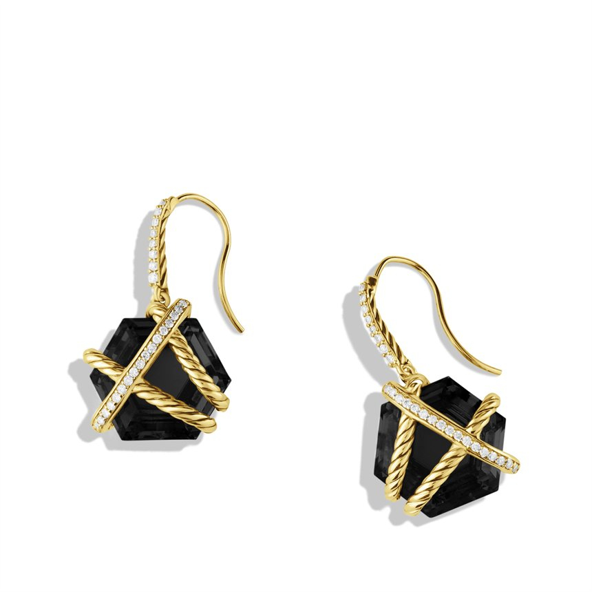 David yurman Cable Wrap Drop Earrings with Black Onyx and Diamonds in ... David yurman Cable Wrap Drop Earrings with Black Onyx and Diamonds in ...