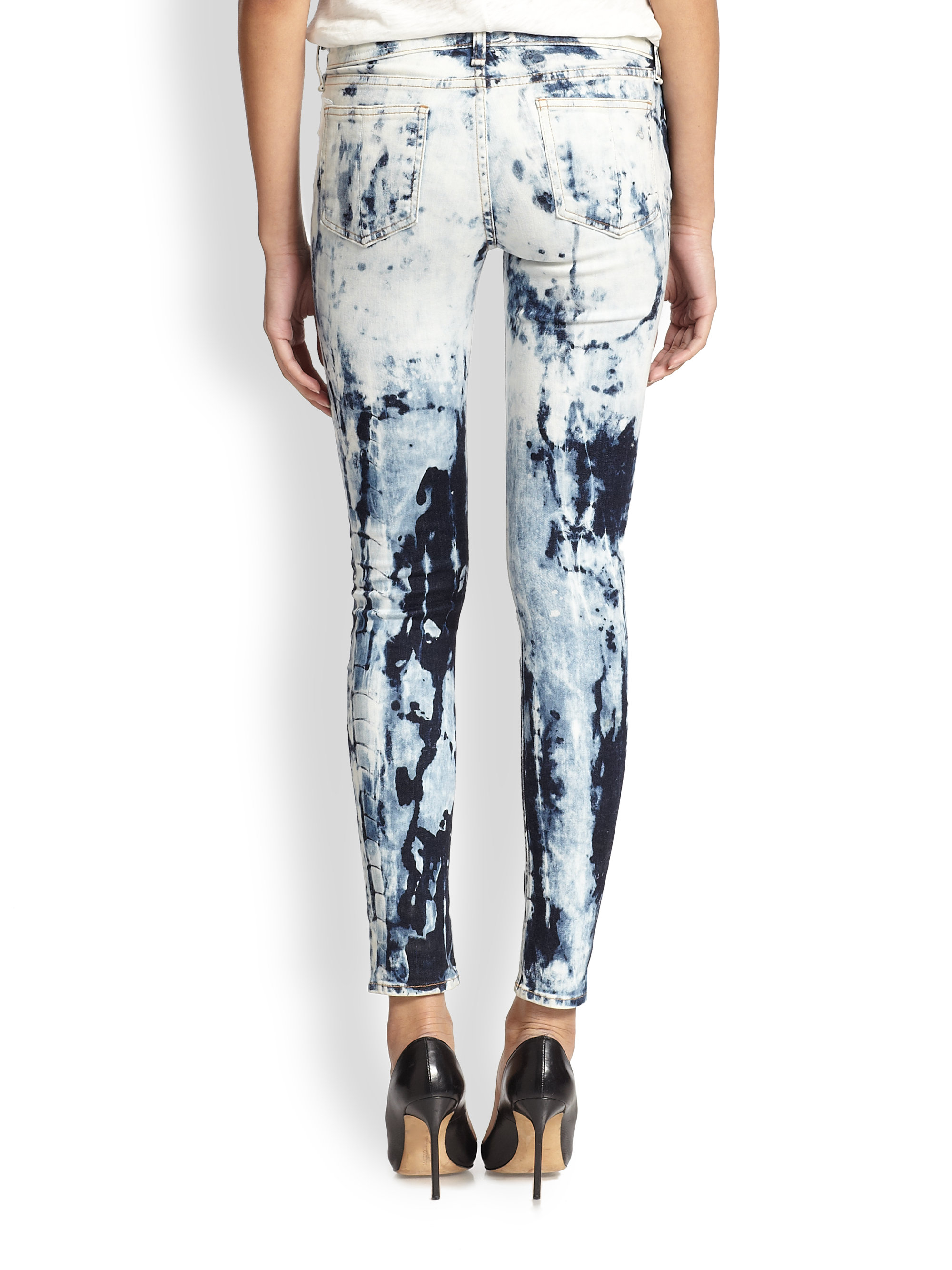 Rag & bone Splash Tie-Dyed Skinny Jeans in Blue | Lyst Rag & bone Splash Tie-Dyed Skinny Jeans in Blue | Lyst