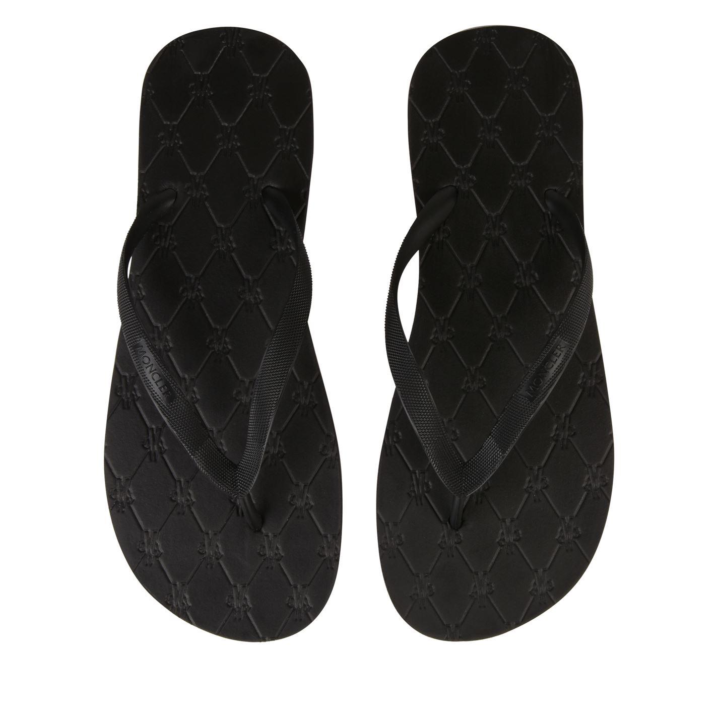 Lyst - Moncler Kilian Flip Flops in Black for Men