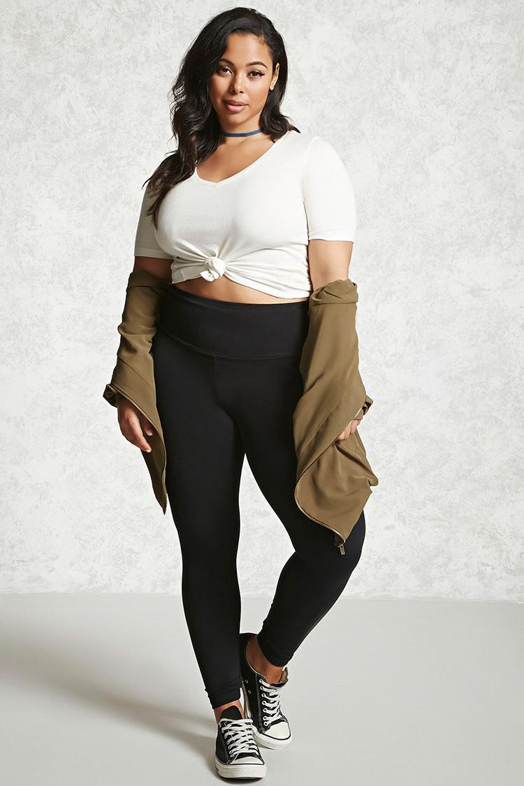 Forever 21 Plus Size High Waist Leggings In Black Lyst