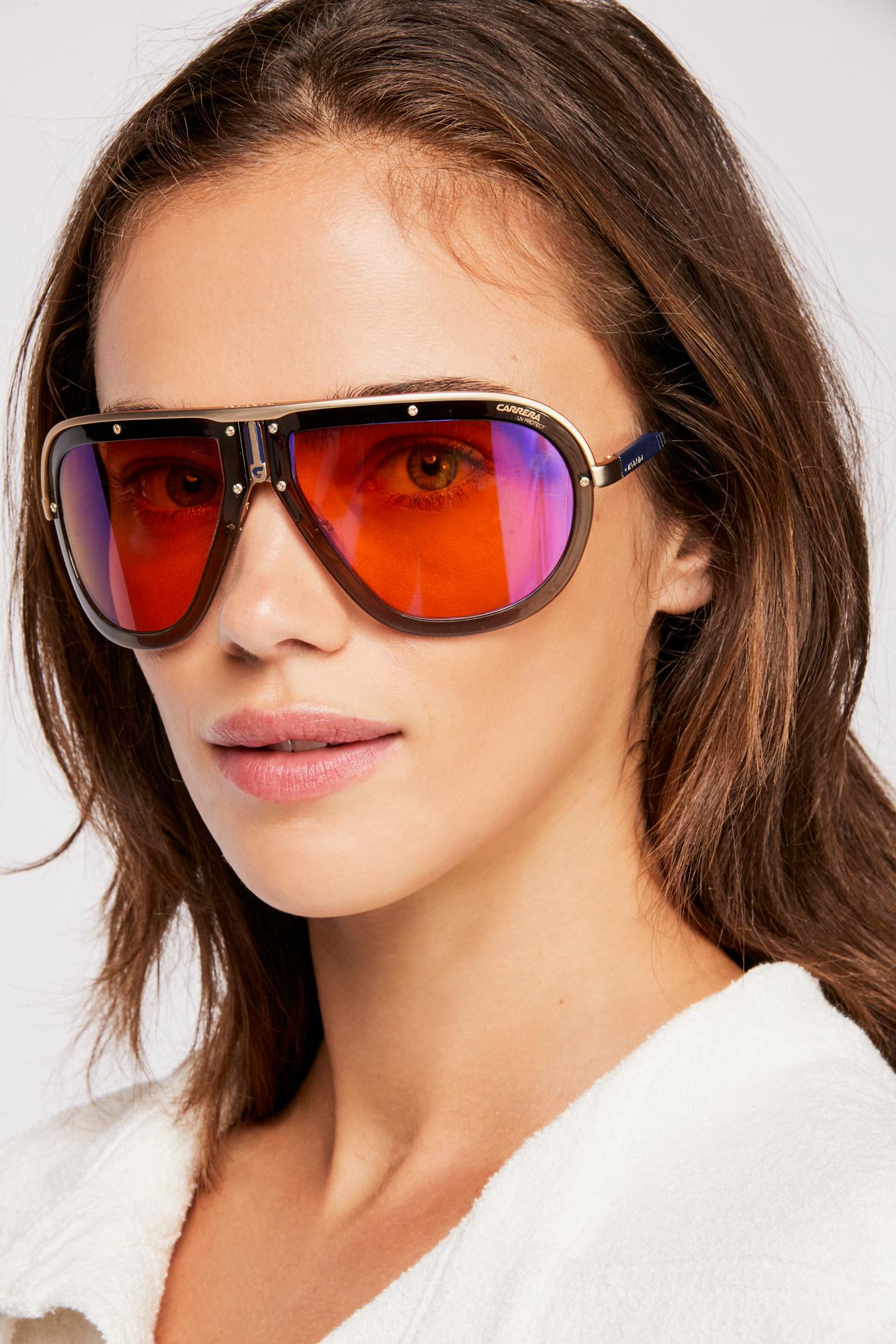 Free People Carrera Americana Sunglasses in Orange - Lyst