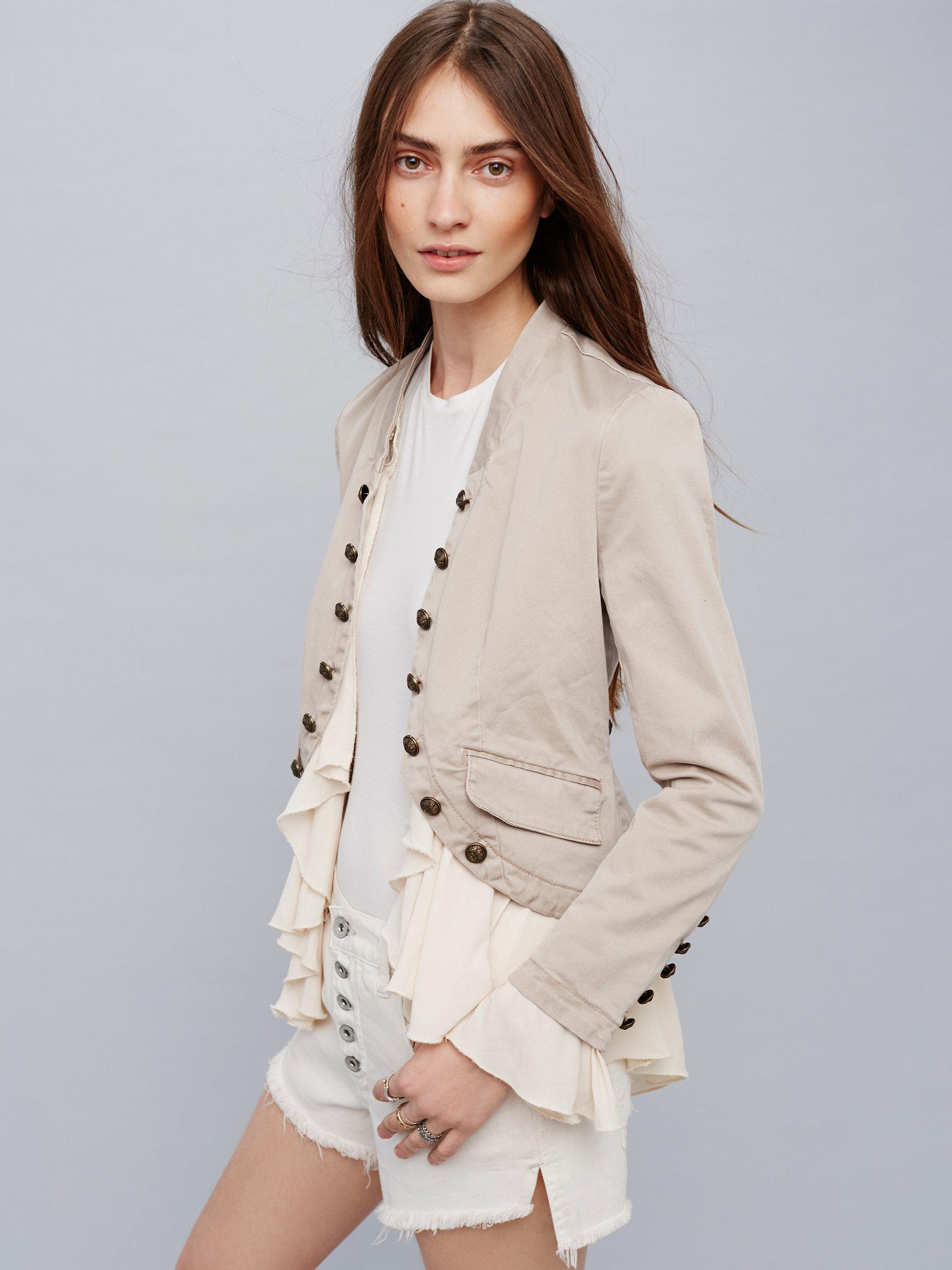 Lyst - Free People Romantic Ruffles Jacket