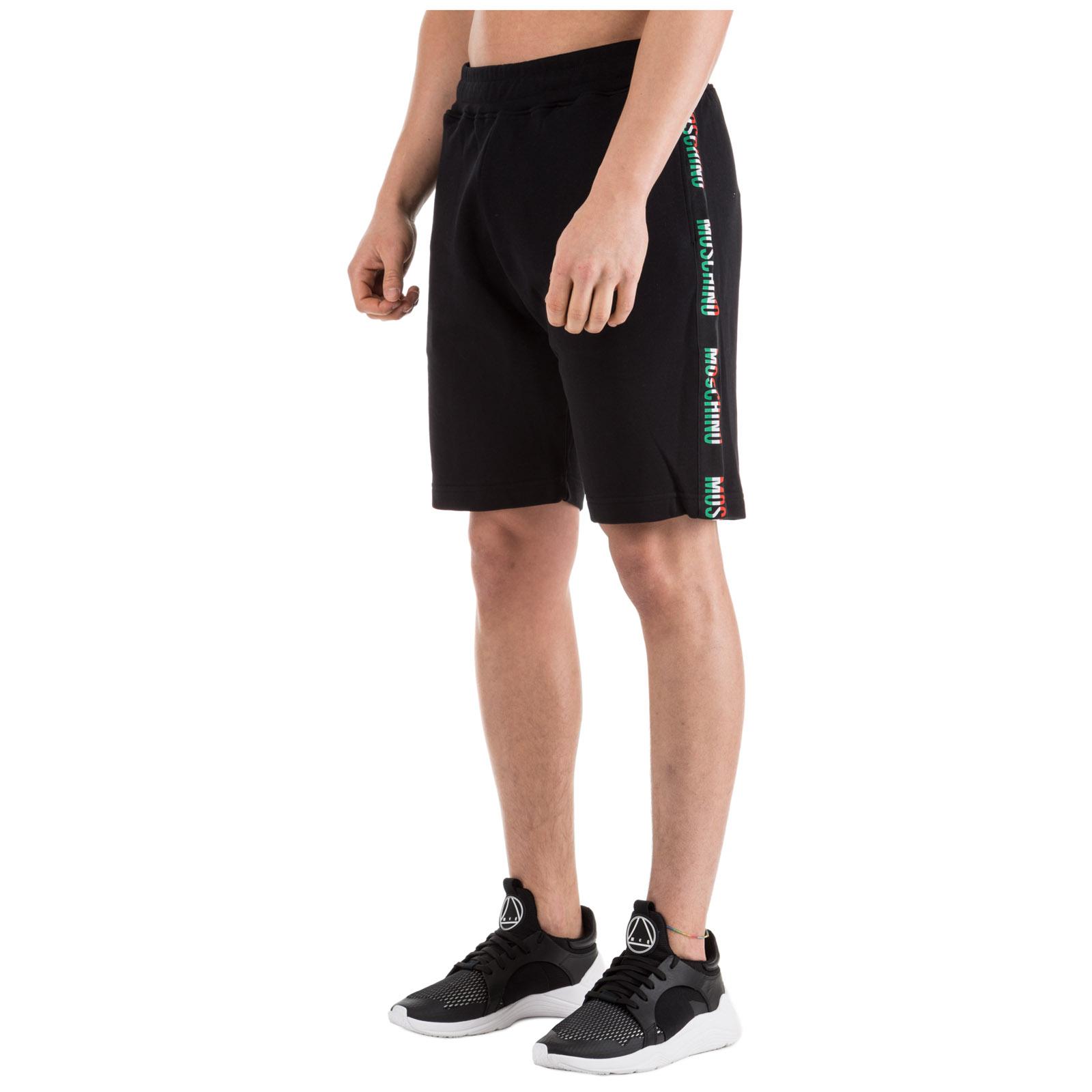 Moschino Shorts Bermuda Regular Fit in Black for Men - Lyst