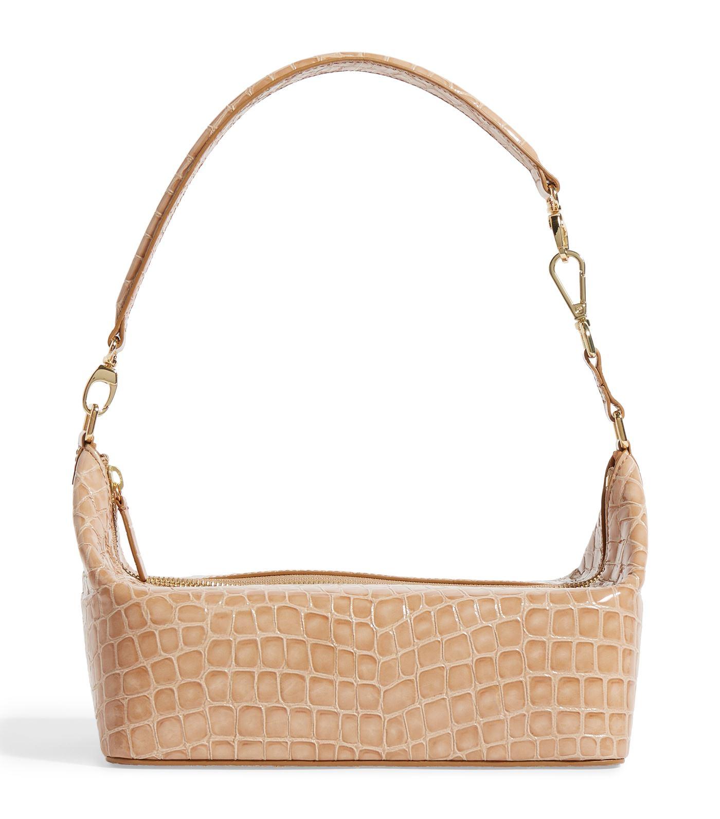 Lyst - Rejina Pyo Leather Croc-embossed Bag in Brown