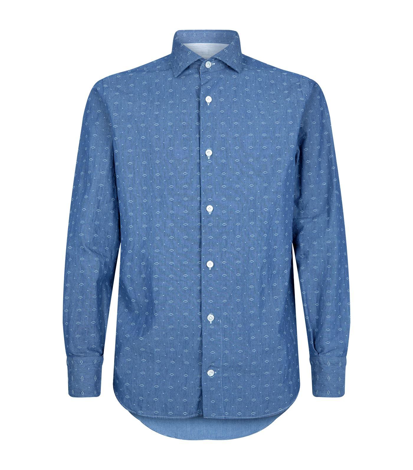 Eleventy Denim Shirt in Blue for Men - Lyst