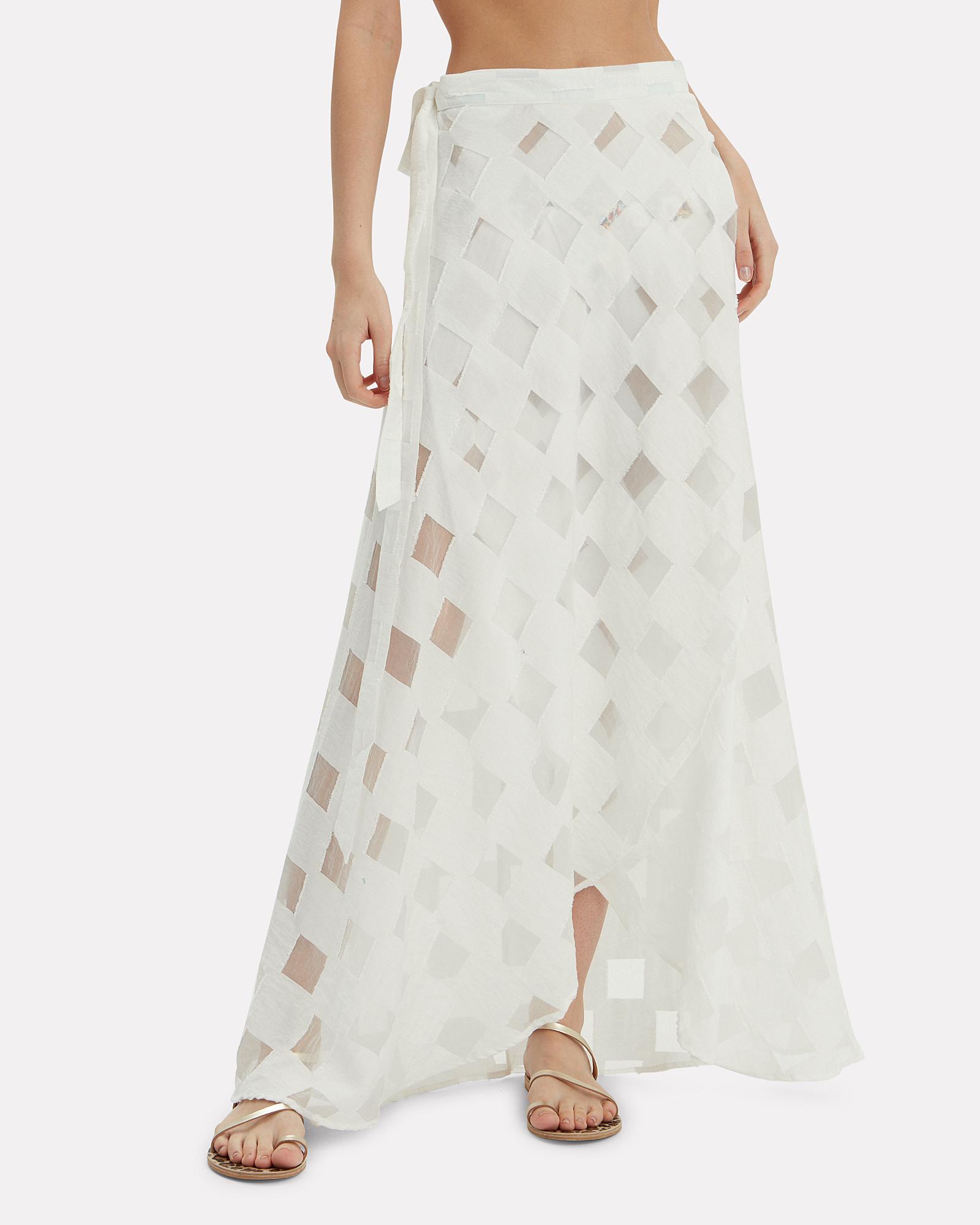 Onia Amanda Wrap Skirt in White - Lyst