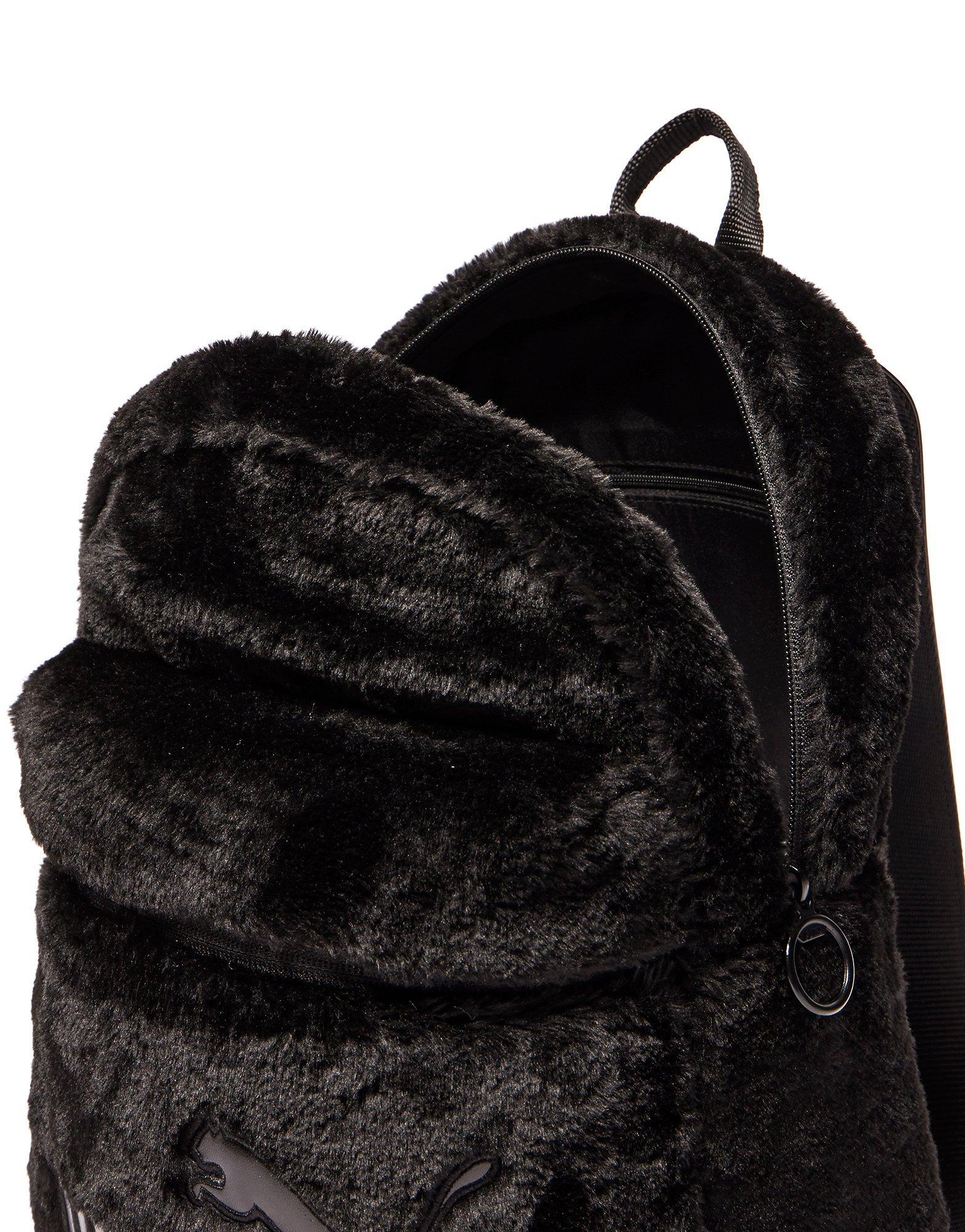 Lyst - Puma Fur Backpack in Black