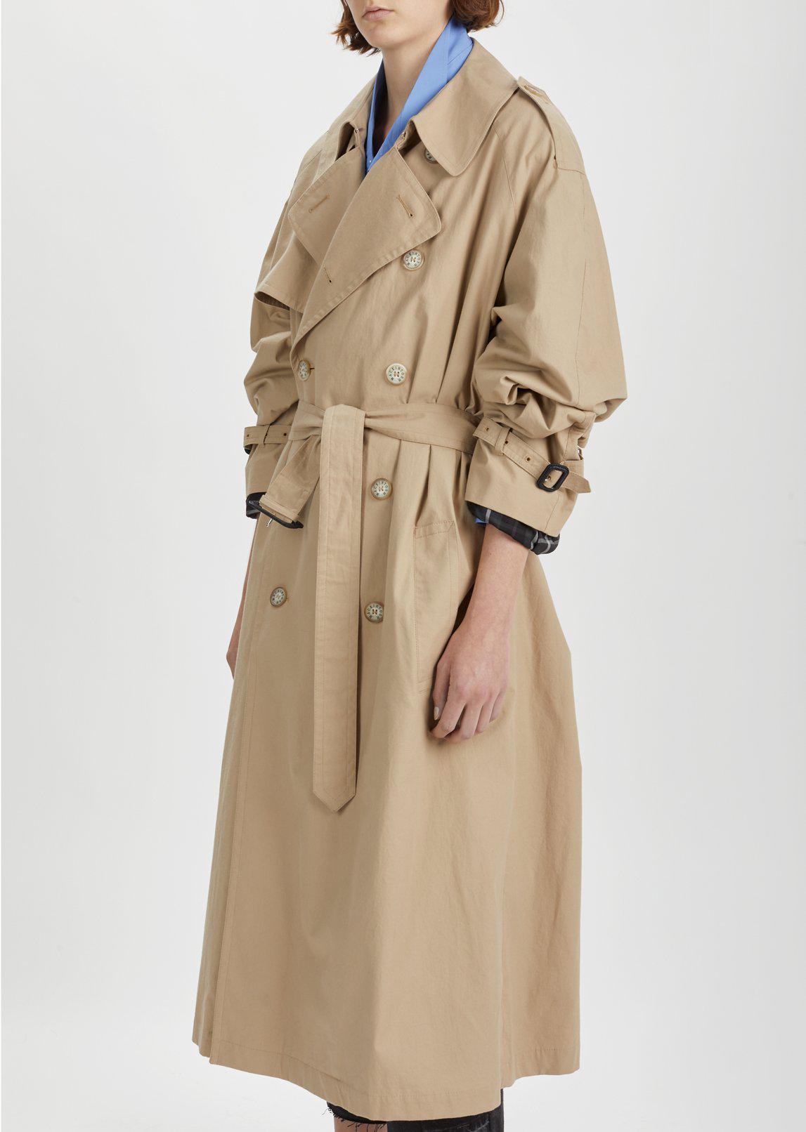 Lyst - Vetements X Mackintosh Open Back Trench Coat in Natural