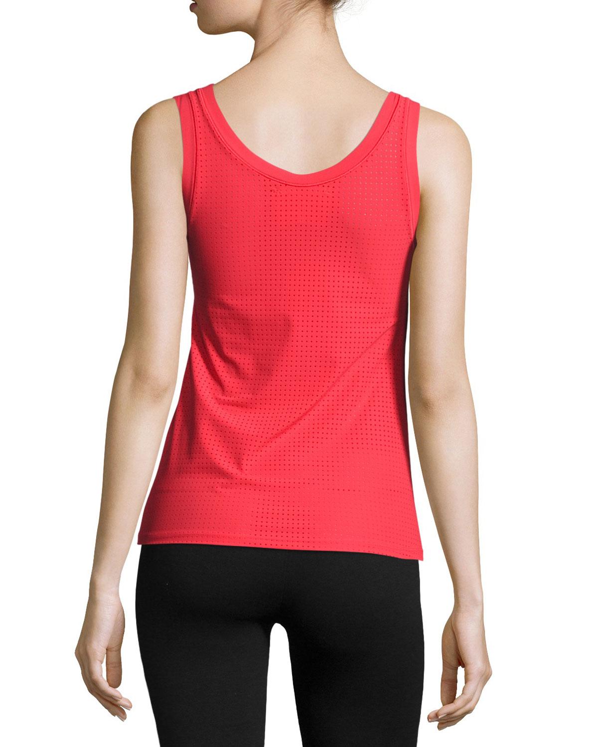 Commando Active Perforated Tank Top in Red - Lyst