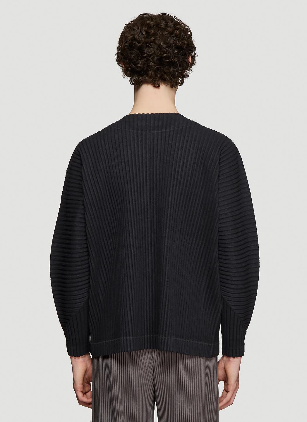Homme Plissé Issey Miyake Pleated Jacket In Black in Black for Men - Lyst