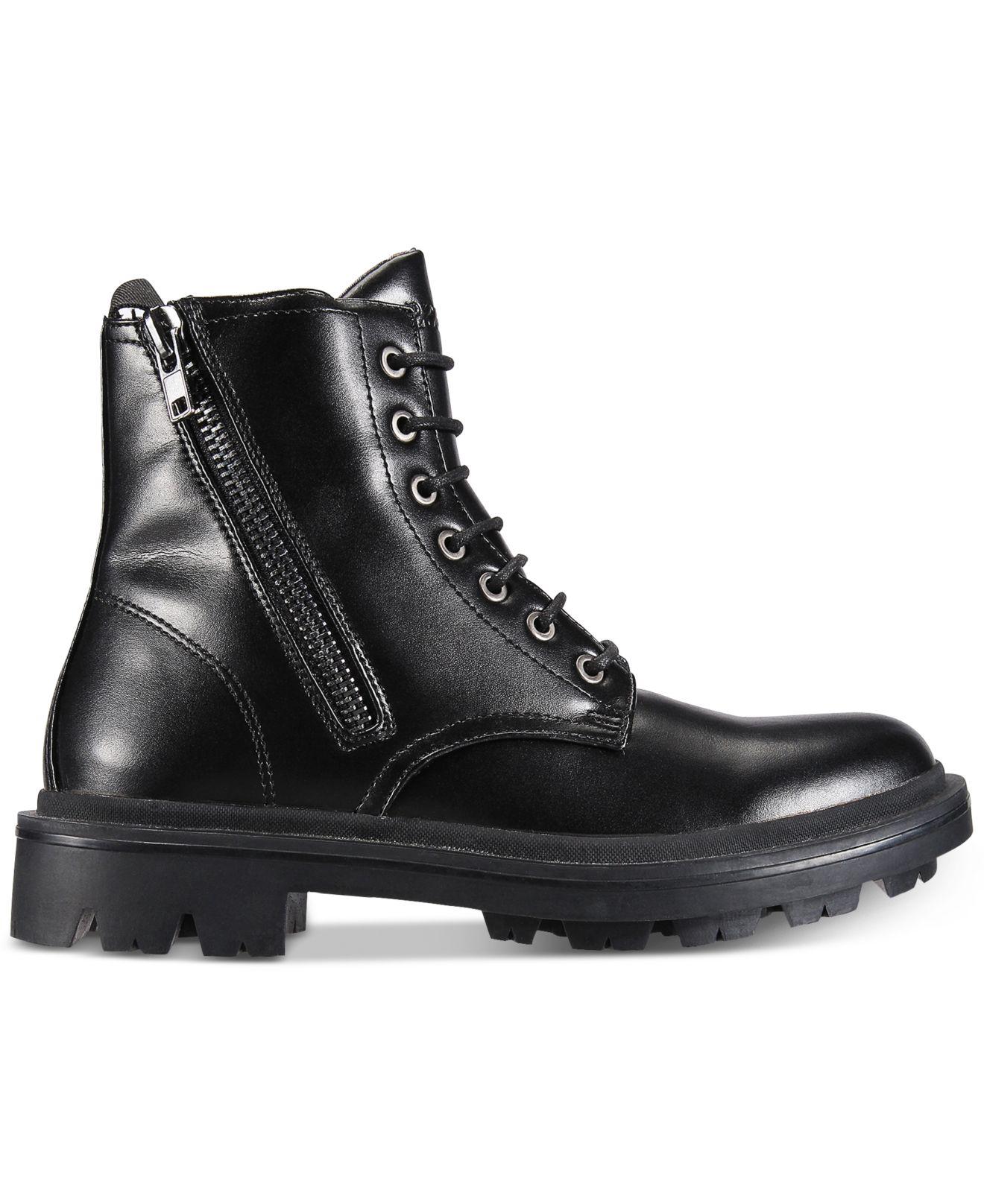 Lyst - Guess Men's Archibald Combat Boots in Black for Men