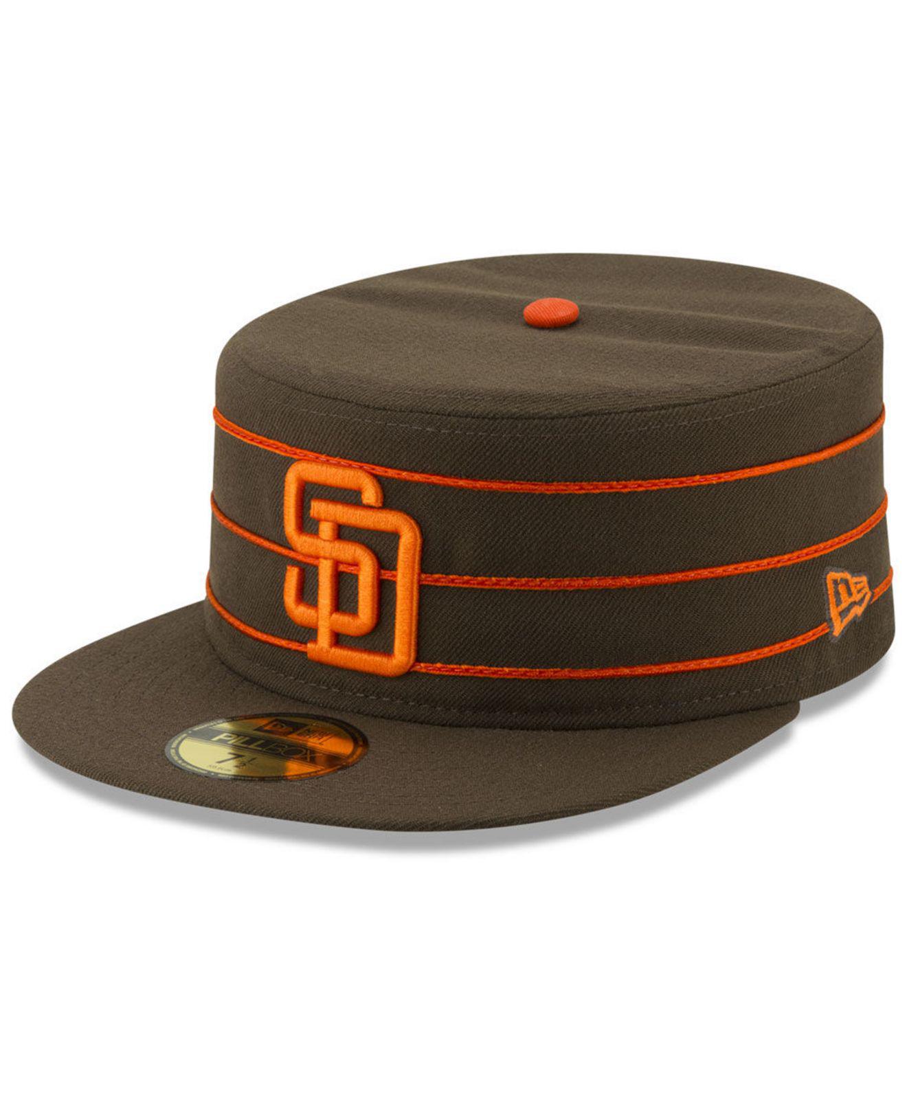 KTZ San Diego Padres Pillbox 59fifty-fitted Cap in Brown for Men - Lyst