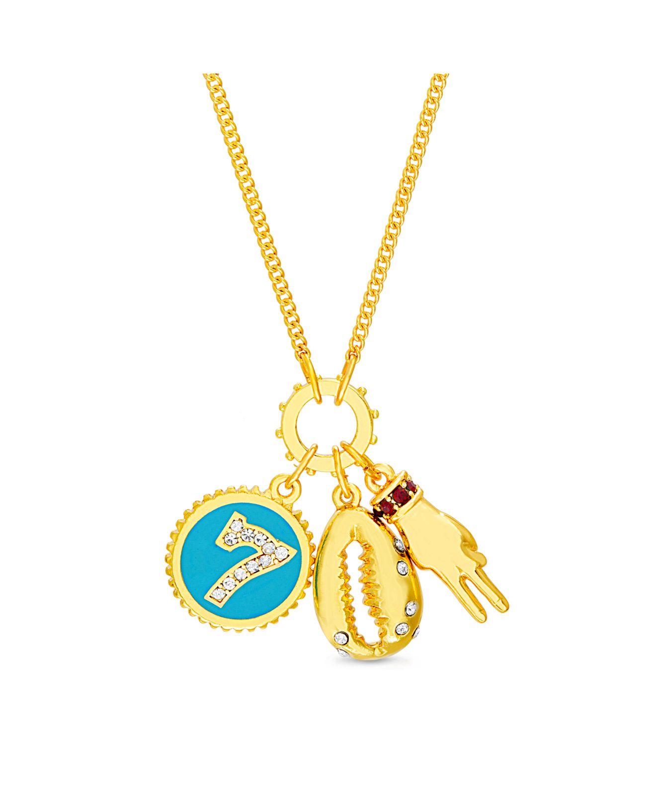 Steve Madden Lucky Charms Chain Necklace in Metallic - Lyst