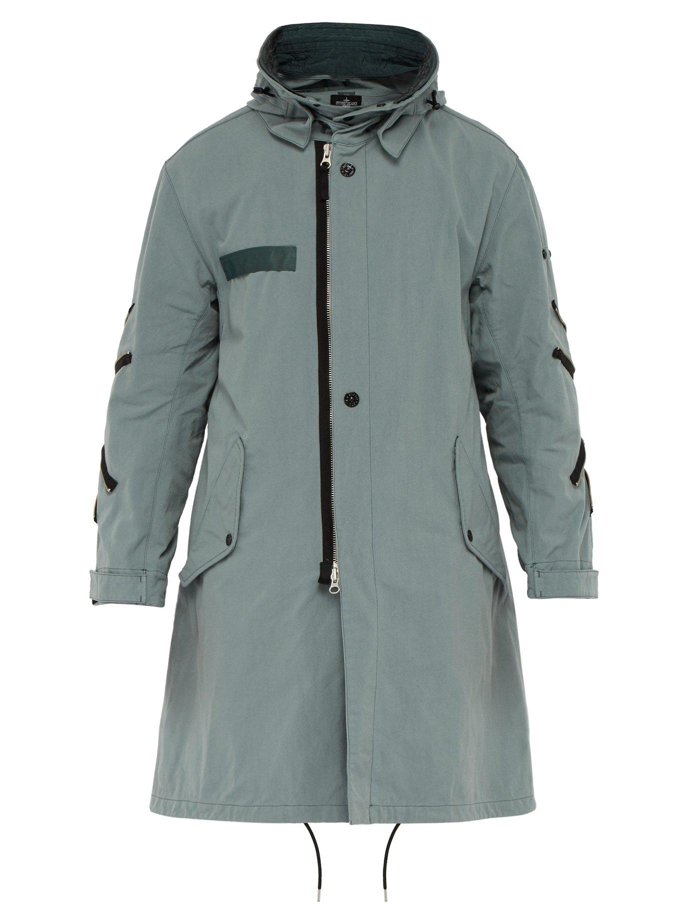 Stone Island Shadow Project Hollow Core Multiple Zip Technical Parka ...
