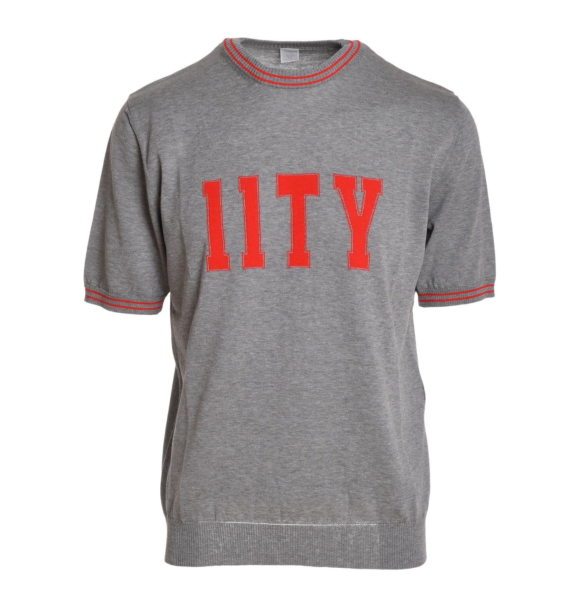 Eleventy Grey Cotton T-shirt in Gray for Men - Lyst