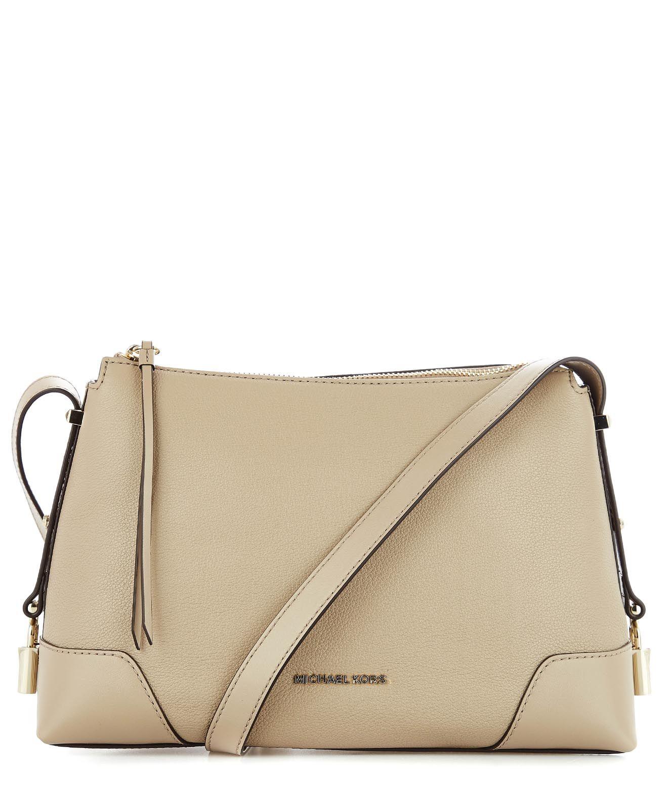 Michael Kors Beige Purse Leatherback | semashow.com