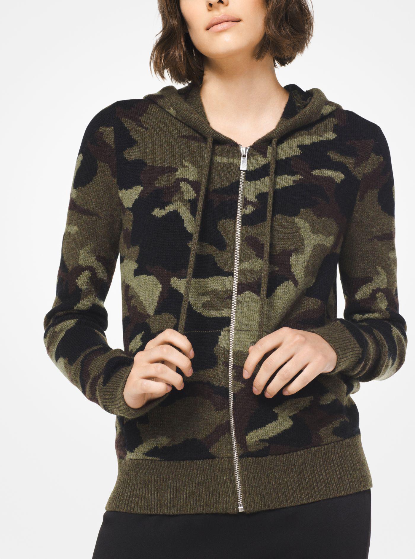 Michael kors hoodie womens olive store