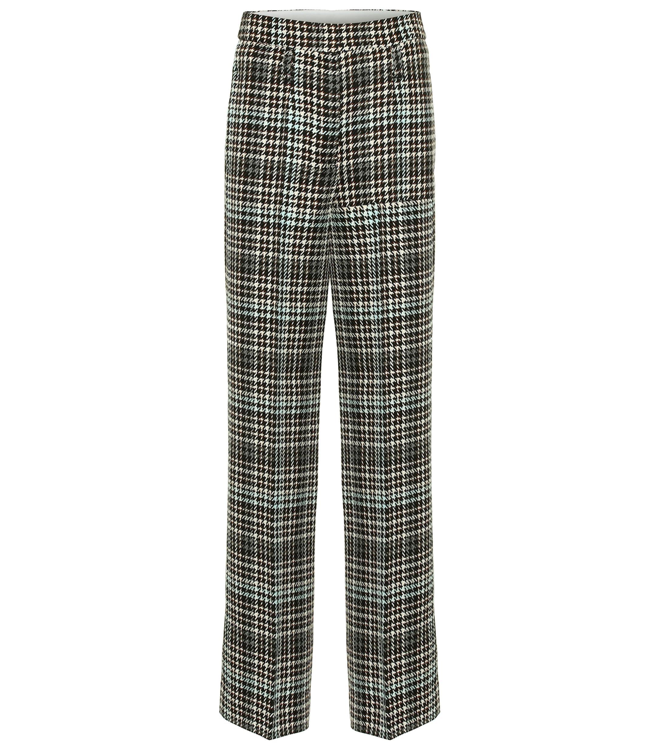 Dorothee Schumacher Charismatic Check Wool-blend Pants in Black - Lyst
