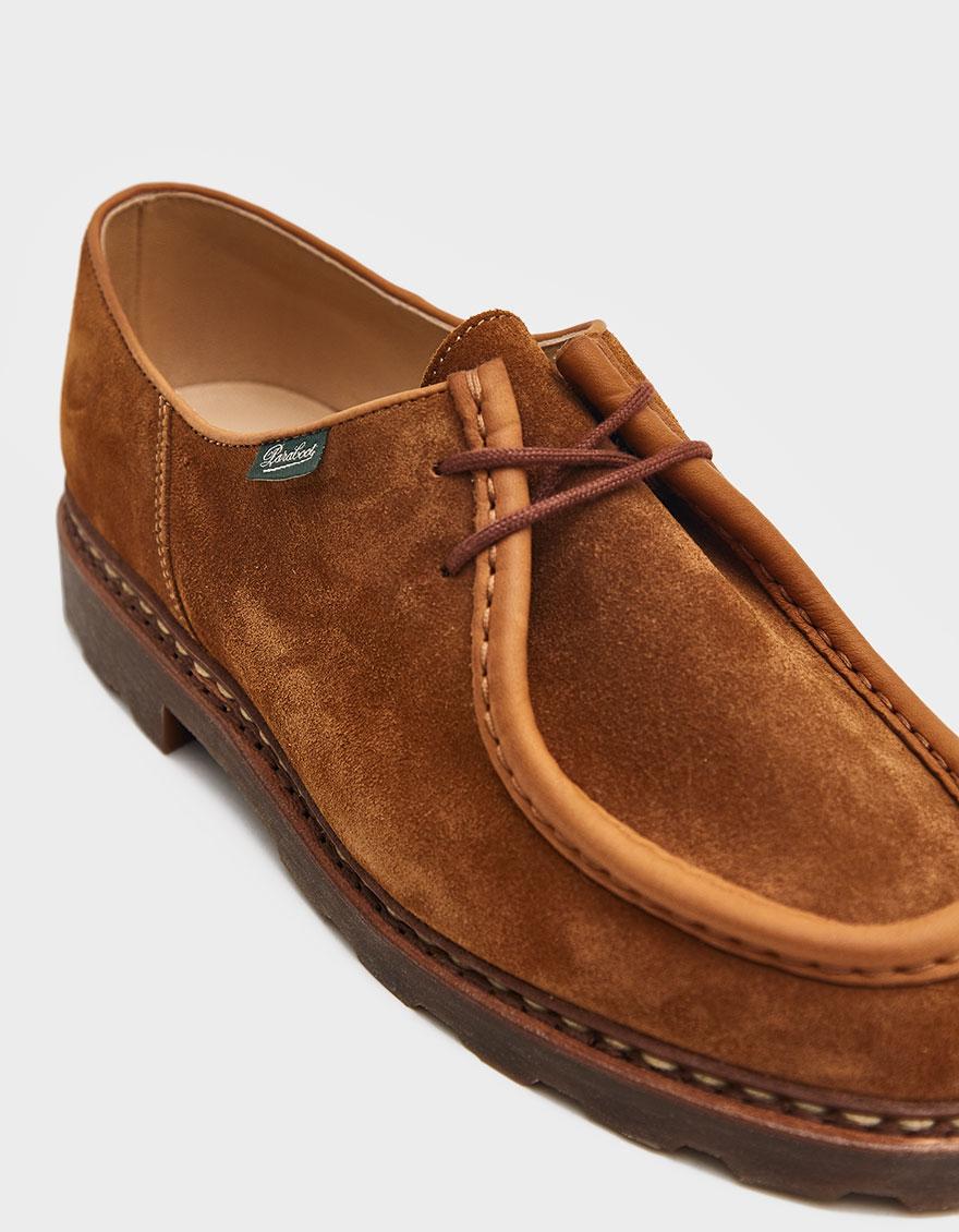 Paraboot Suede Men's Michael Velours Whisky Shoes in Brown for Men - Lyst
