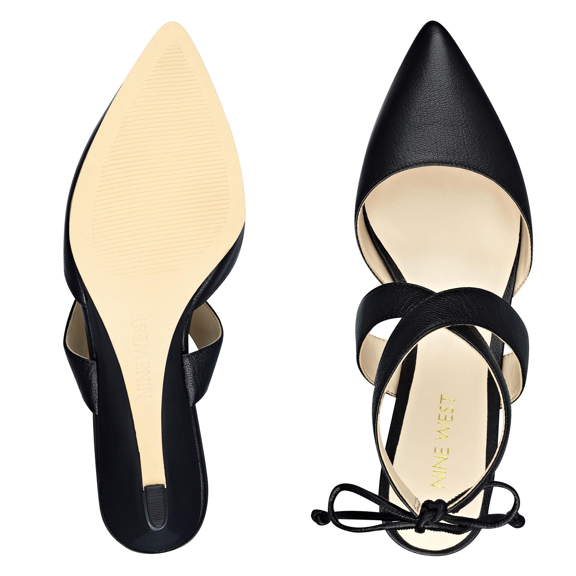 Nine West Elira Leather Wedges In Black Lyst