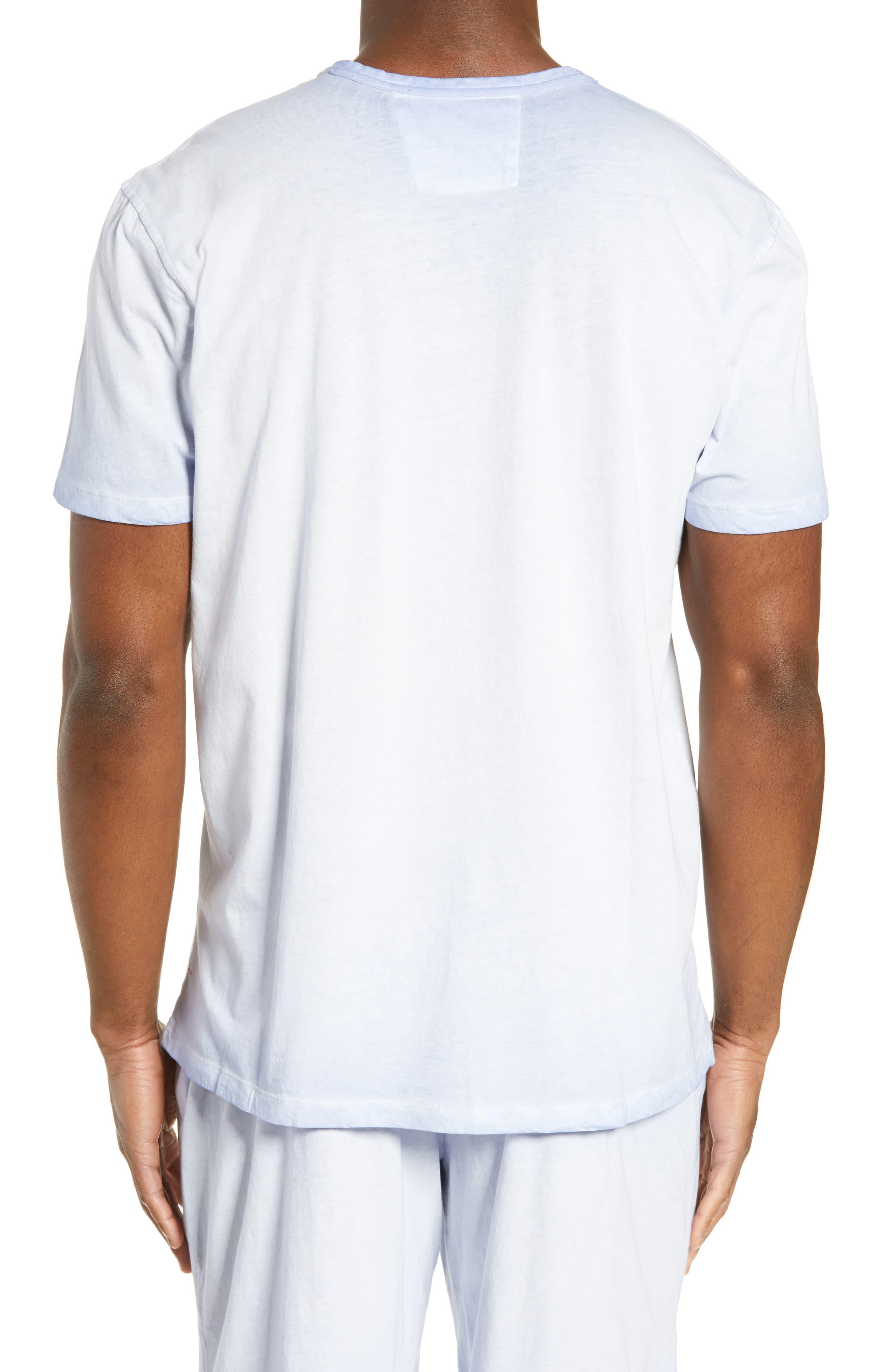 Daniel Buchler Washed Cotton Crewneck T-shirt in White for Men - Lyst