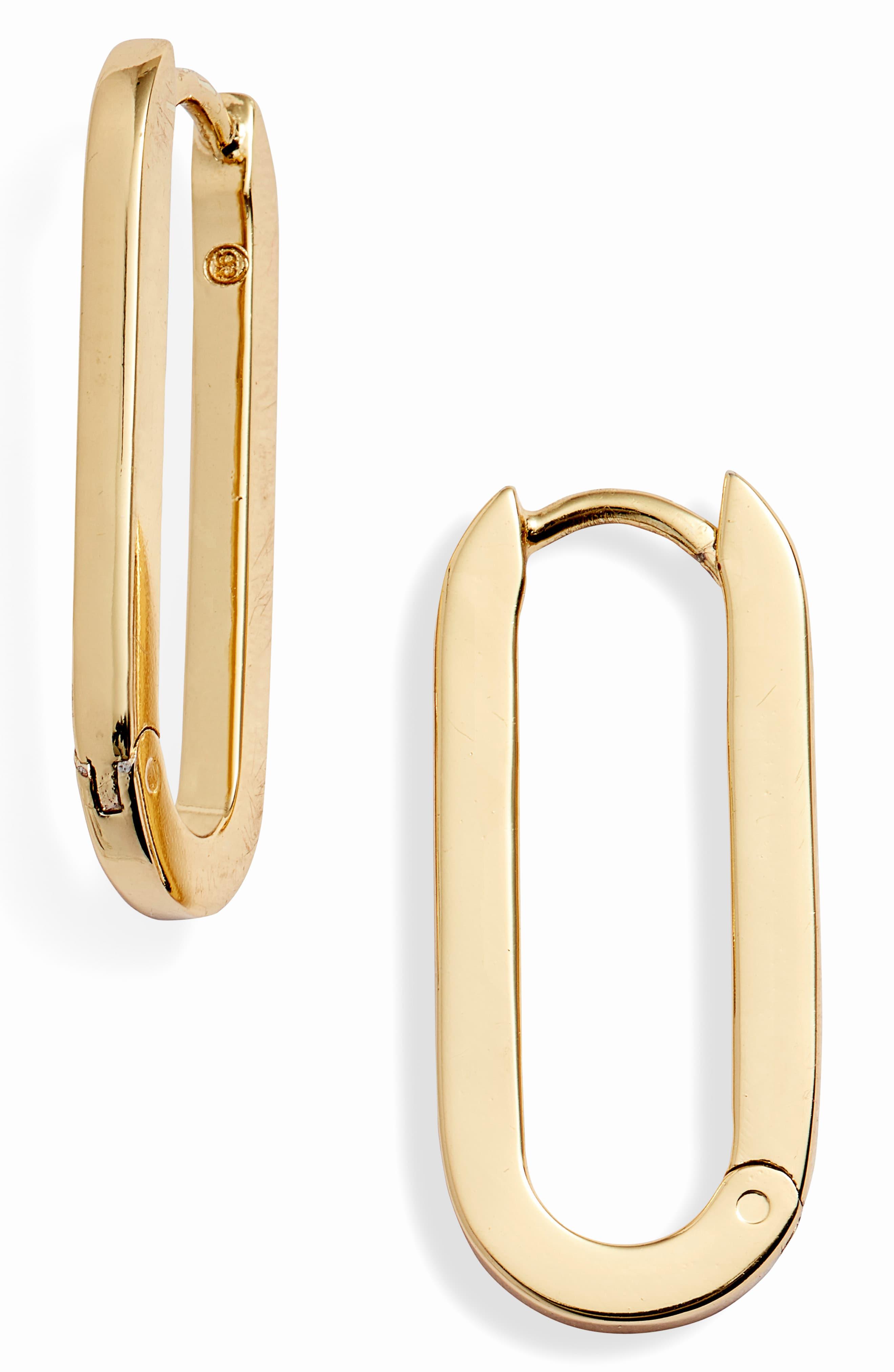 Gorjana Parker Huggie Link Earrings in Metallic - Lyst