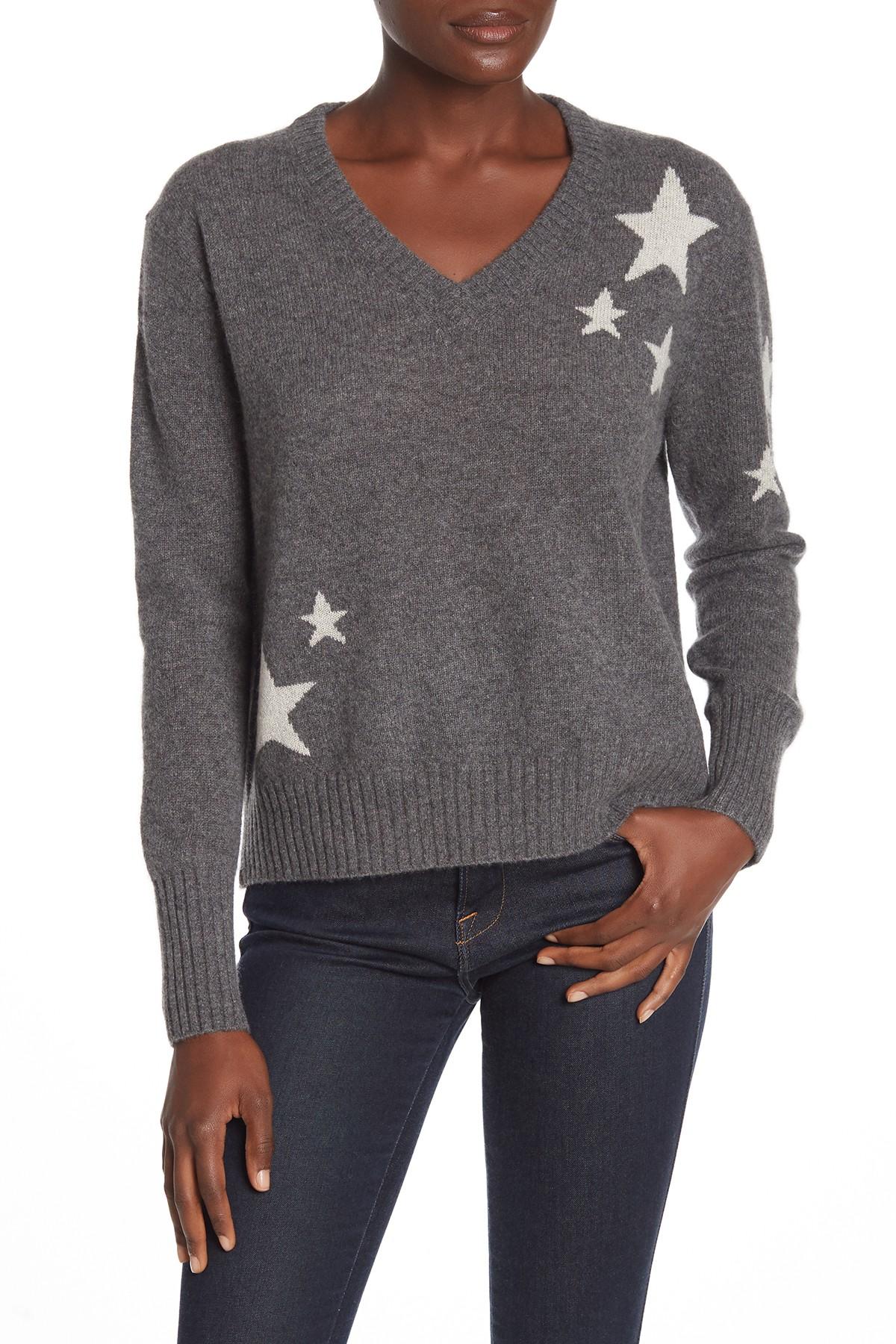 360cashmere Jayla Cashmere Sweater in Gray - Lyst