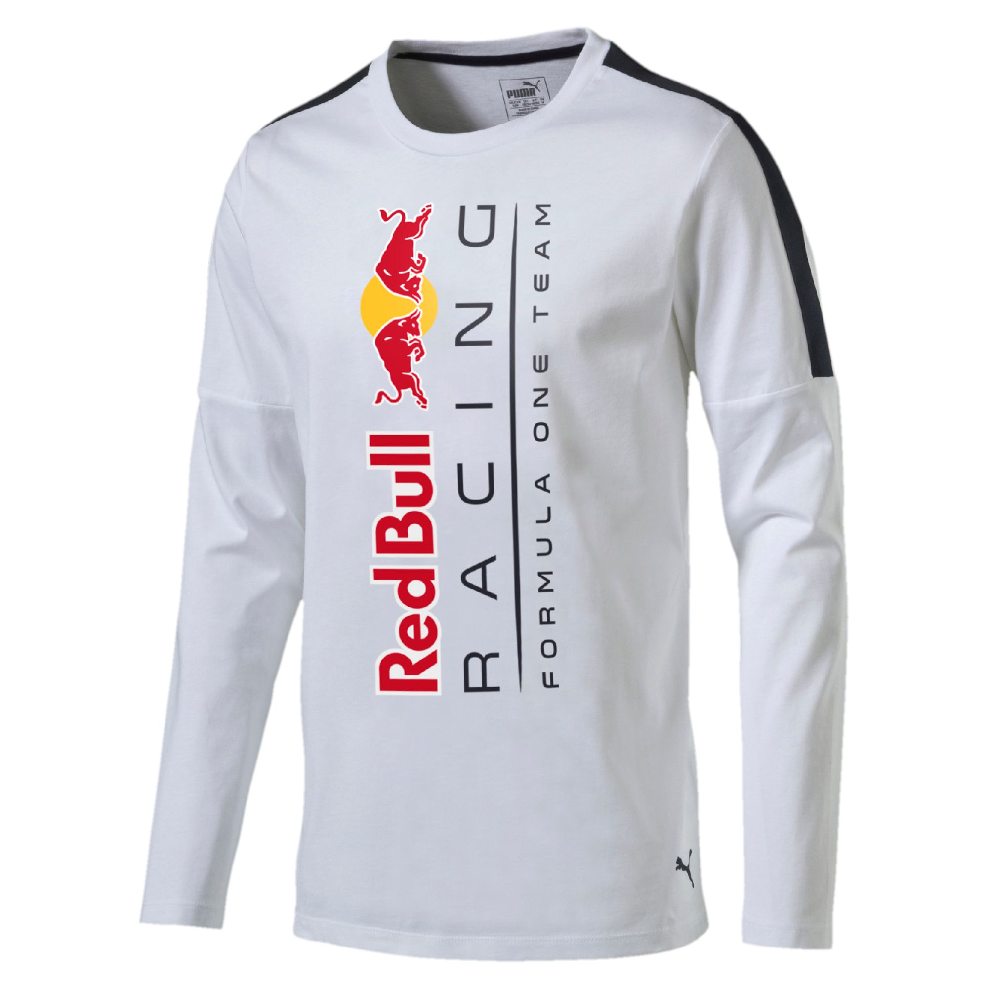 Lyst - Puma Red Bull Racing Logo Long Sleeve T-shirt in White for Men