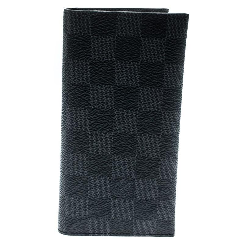 Louis Vuitton Men's Damier Graphite Bifold Card Holder Wallet ...
