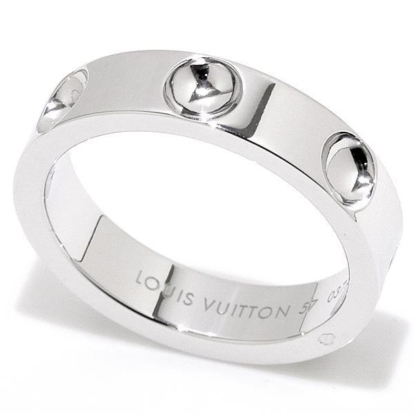 Louis Vuitton Silver Ring Womens White | semashow.com