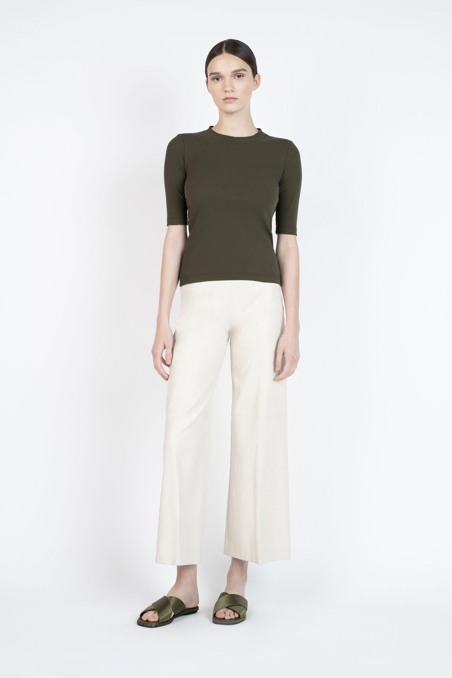 Rosetta Getty Cropped Sleeve T-shirt - Lyst