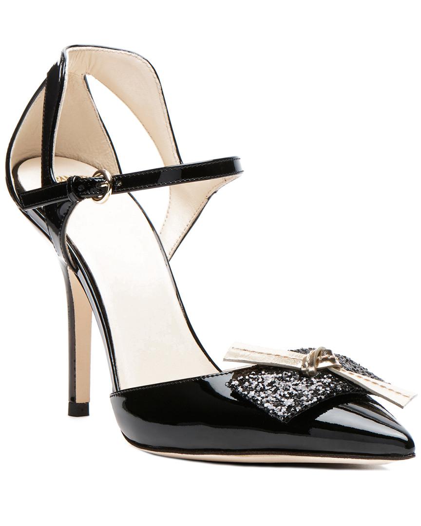 Lyst - Frances Valentine Juliap Patent Pump in Black