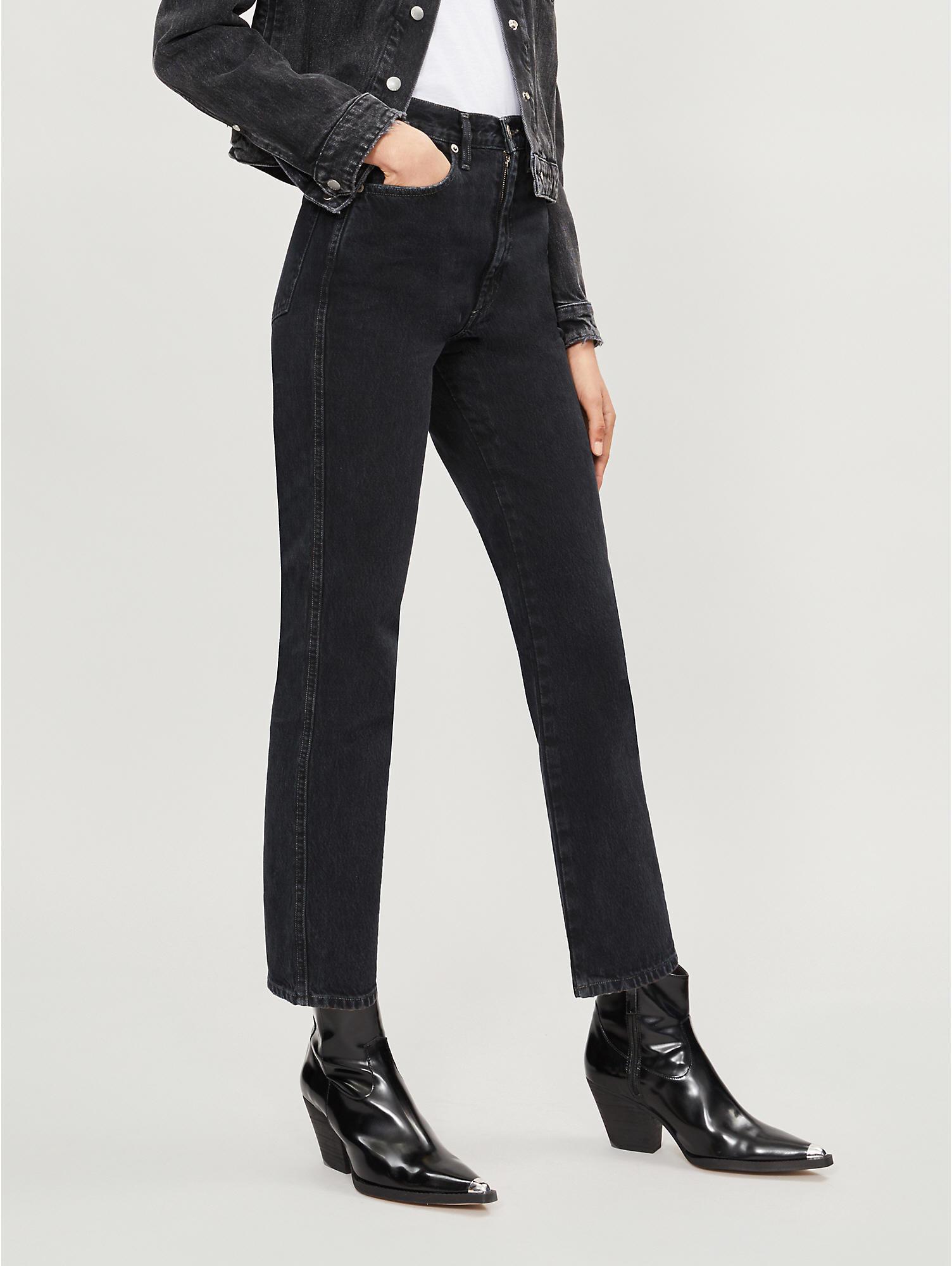 Agolde Pinch Waist Flared High-rise Jeans in Blue - Lyst