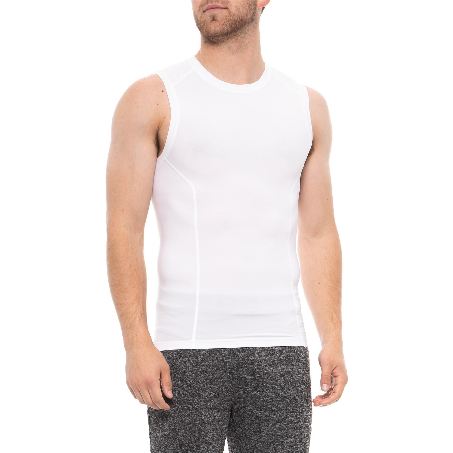 2XU Synthetic Lkrm Game Day Compression Shirt in White/White (White ...