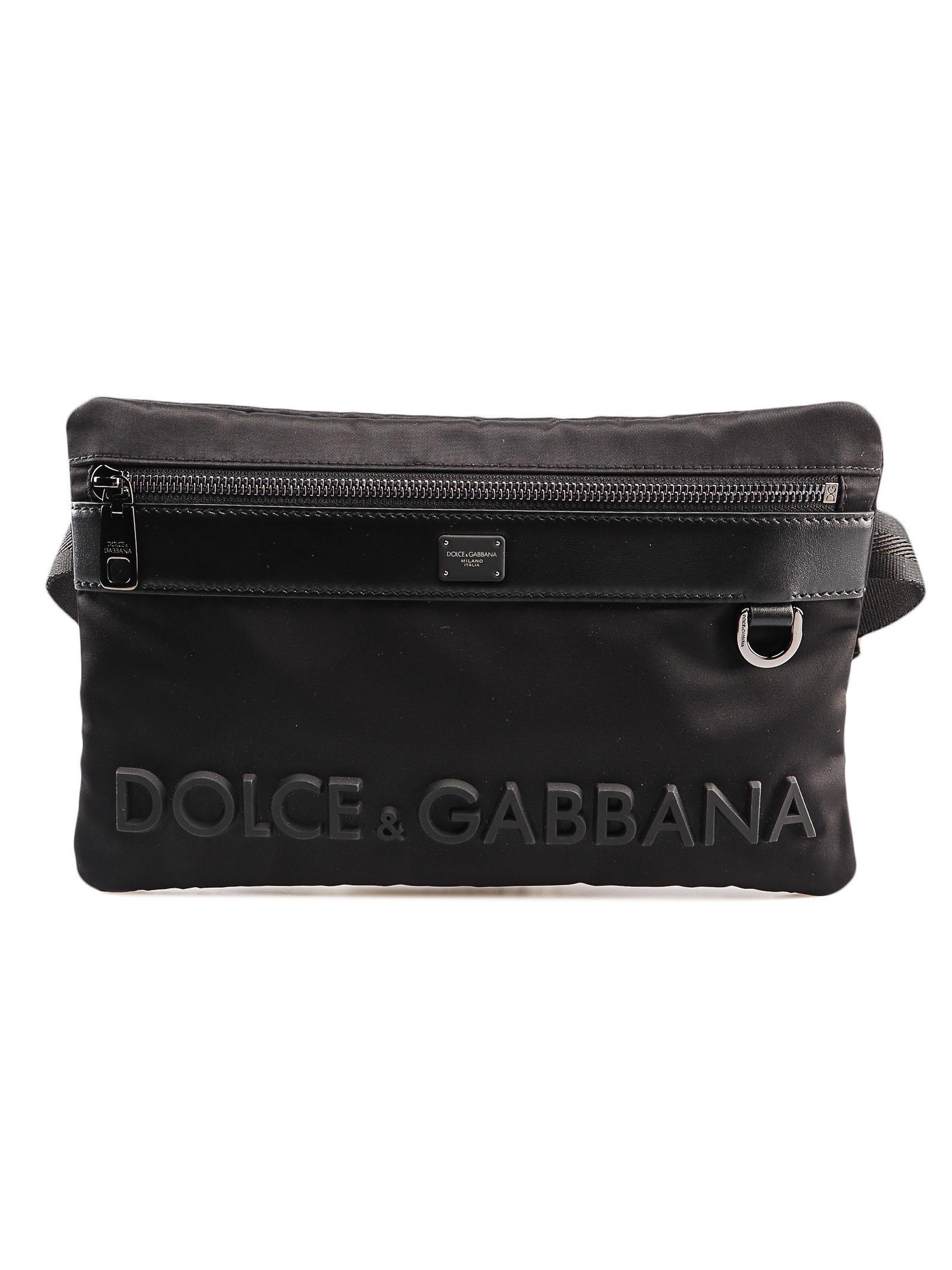 Dolce & Gabbana Nylon Belt Bag in Black for Men - Lyst
