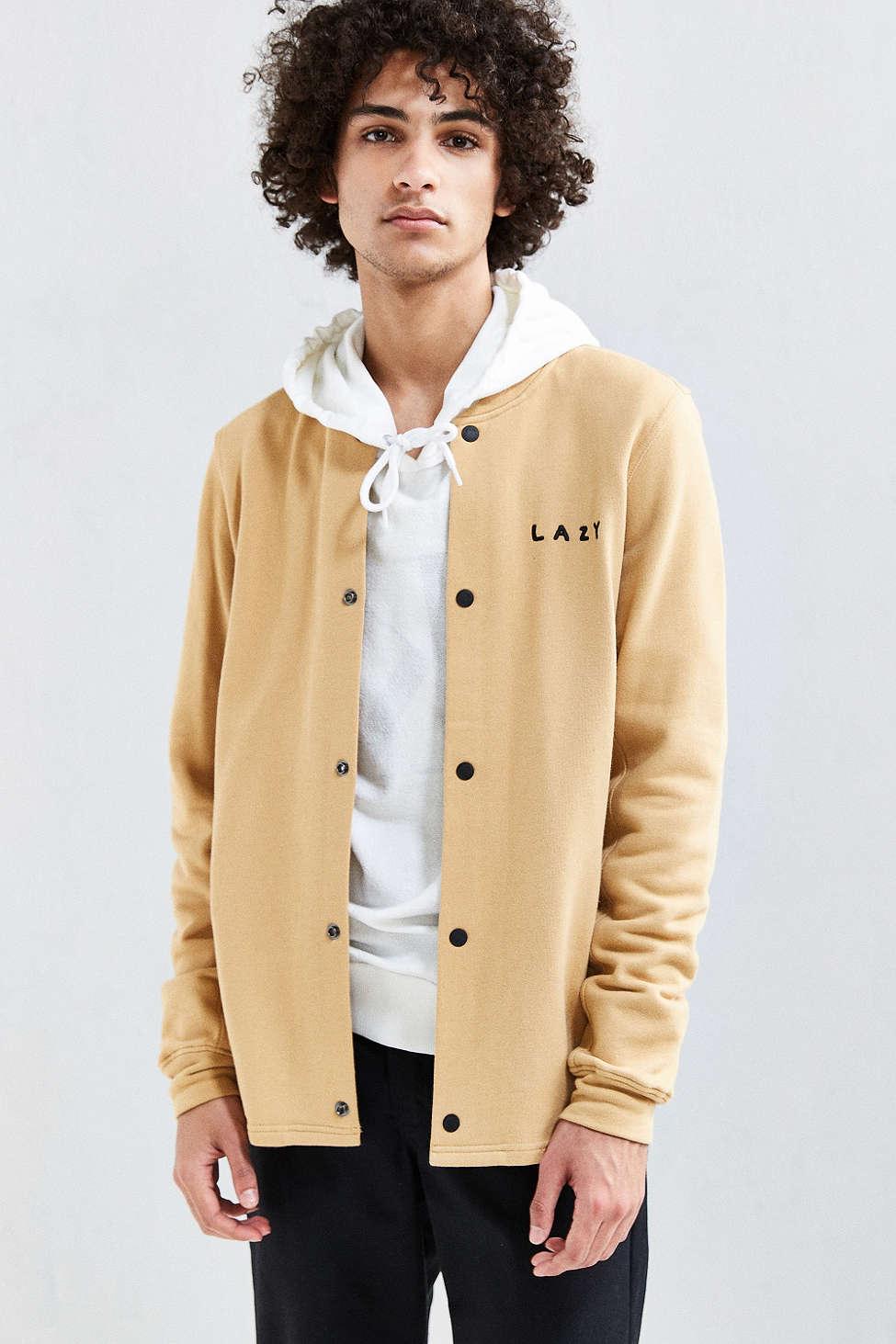 Lyst - Lazy Oaf Sandstone Bomber Jacket for Men