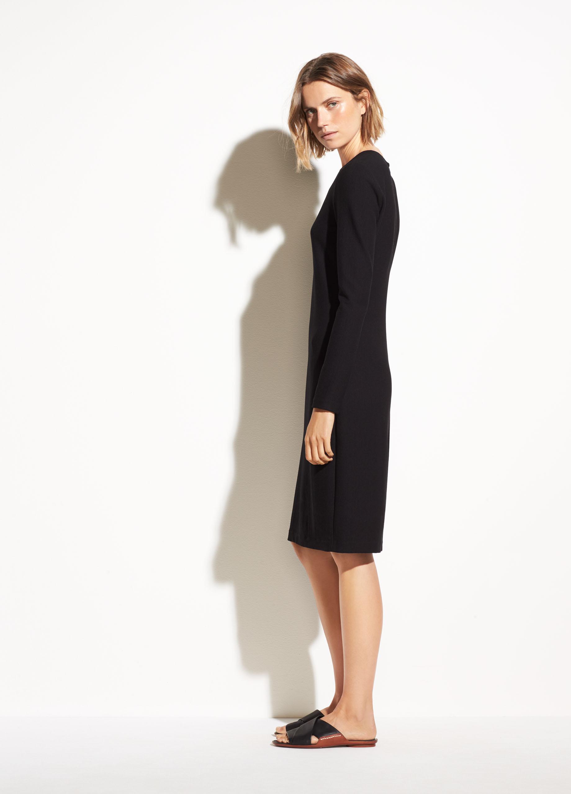 Lyst Vince 3 4 Sleeve Pencil Dress In Black